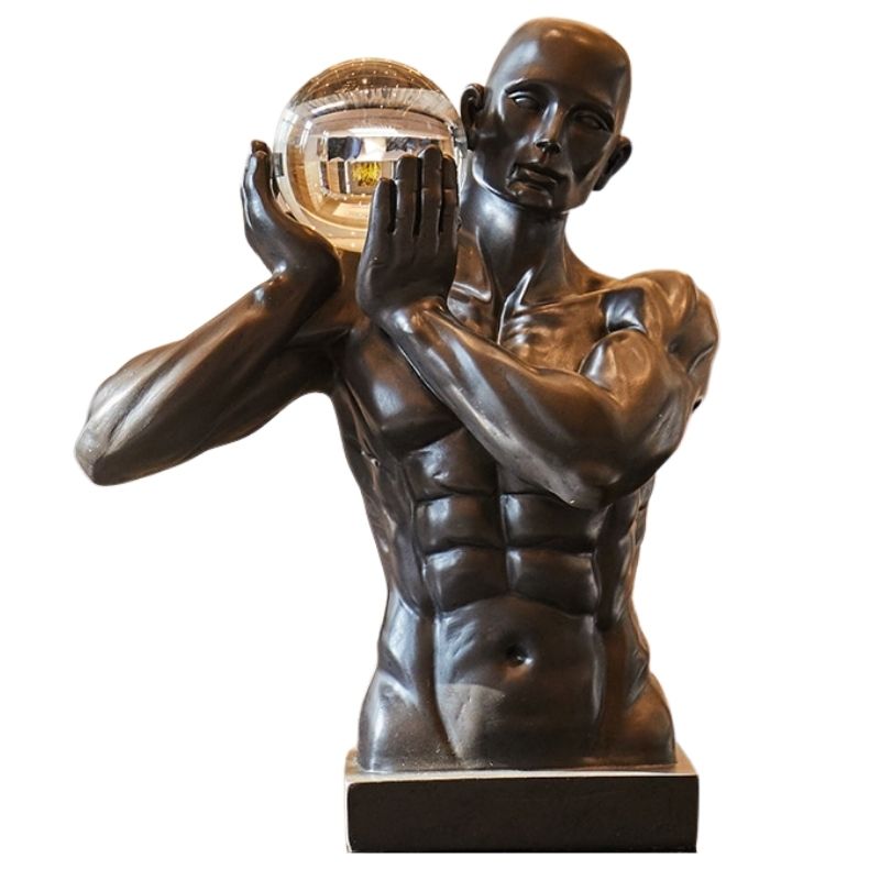 Statue Homme Noir Résine | Statue Family